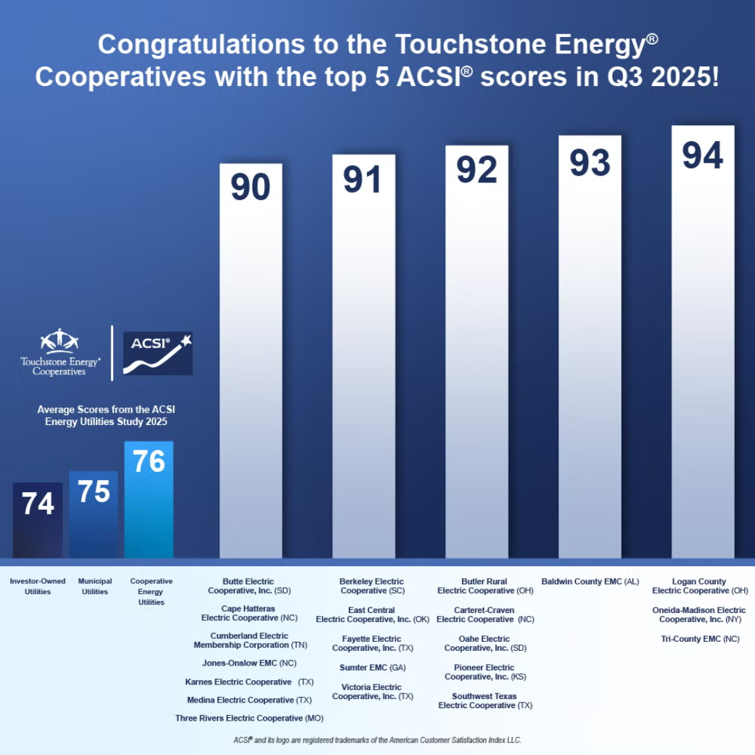 Quarterly Top Five Touchstone Energy ACSI Scores | Touchstone Energy ...